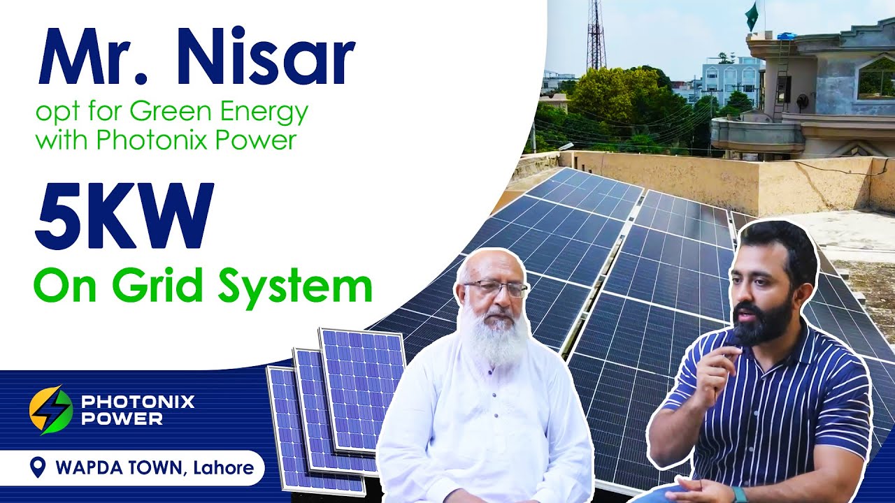 𝐒𝐚𝐭𝐢𝐬𝐟𝐢𝐞𝐝 𝐂𝐮𝐬𝐭𝐨𝐦𝐞𝐫: 𝐌𝐫. Nisar 🌟5kW On Grid Solar System Installed by ...