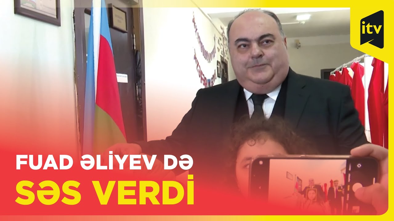 Prezidentliyə namizəd Fuad Əliyev səs verib - YouTube