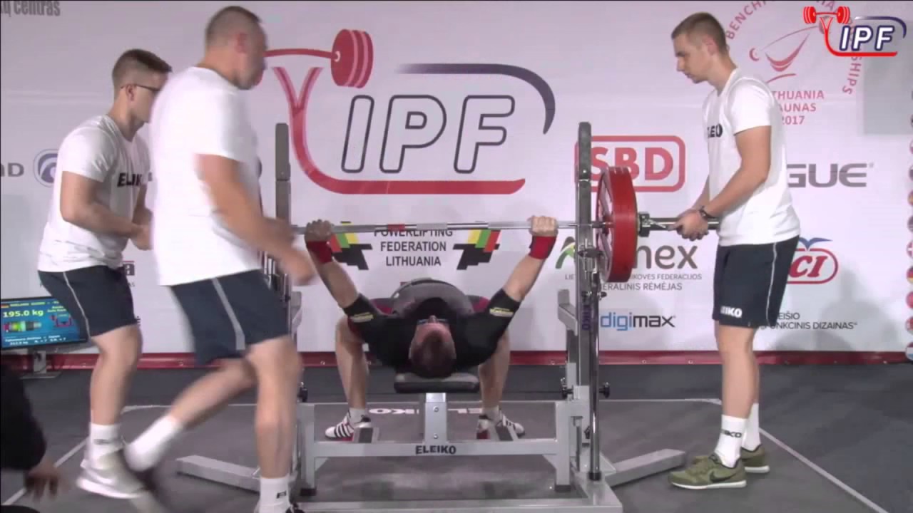 Guido Nieland - IPF World Bench Press Championships 2017 - YouTube