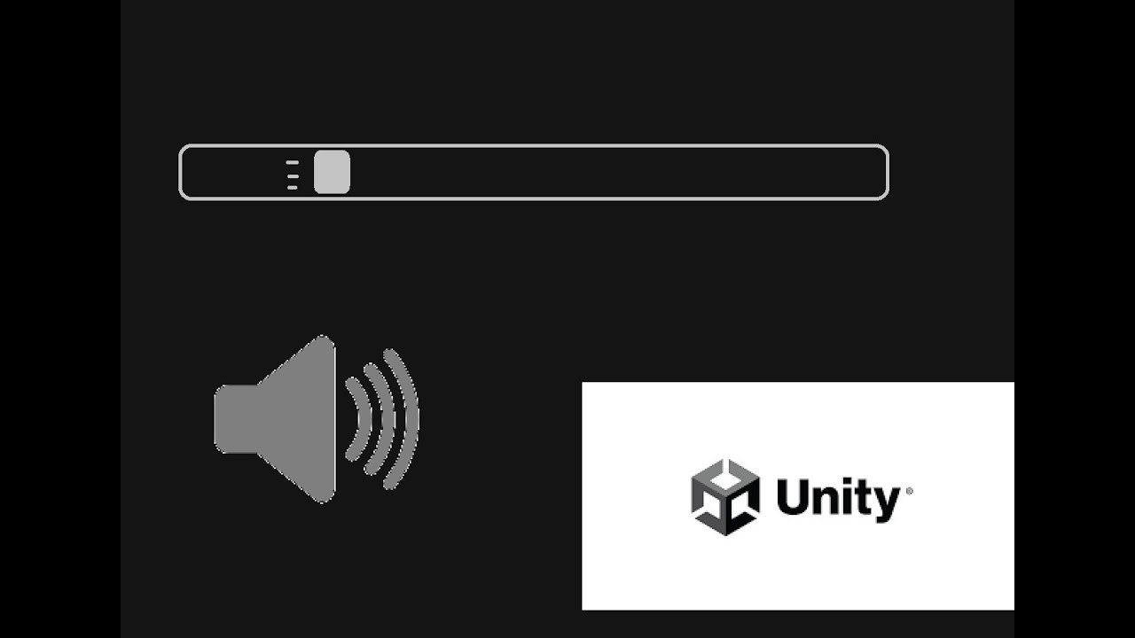 Unity - How To - Make - Volume slider - YouTube