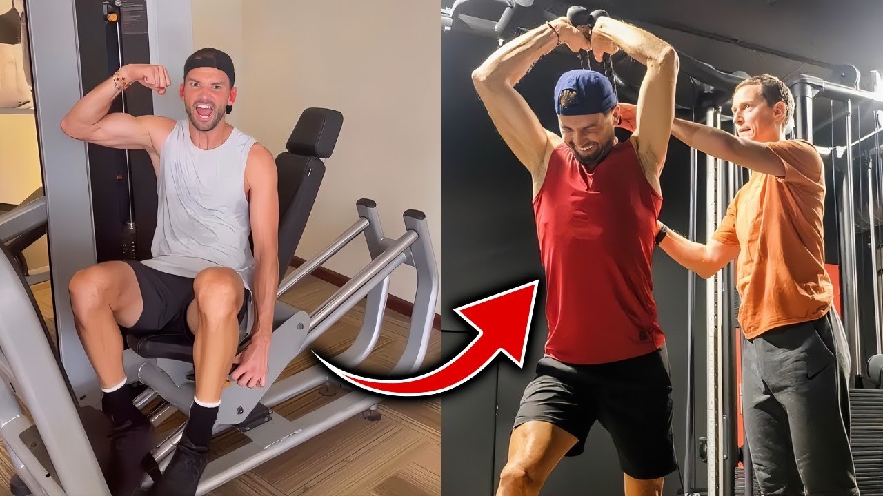 3 Extreme Grigor Dimitrov Tennis Gym Workouts - YouTube