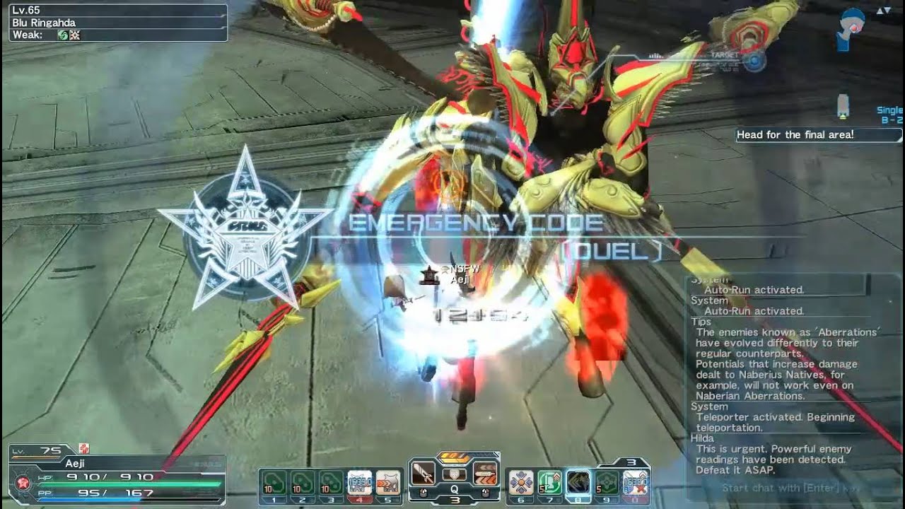 [PSO2] Hu/Fi VS Blu Ringahda (SH Mode/No Damage) - YouTube