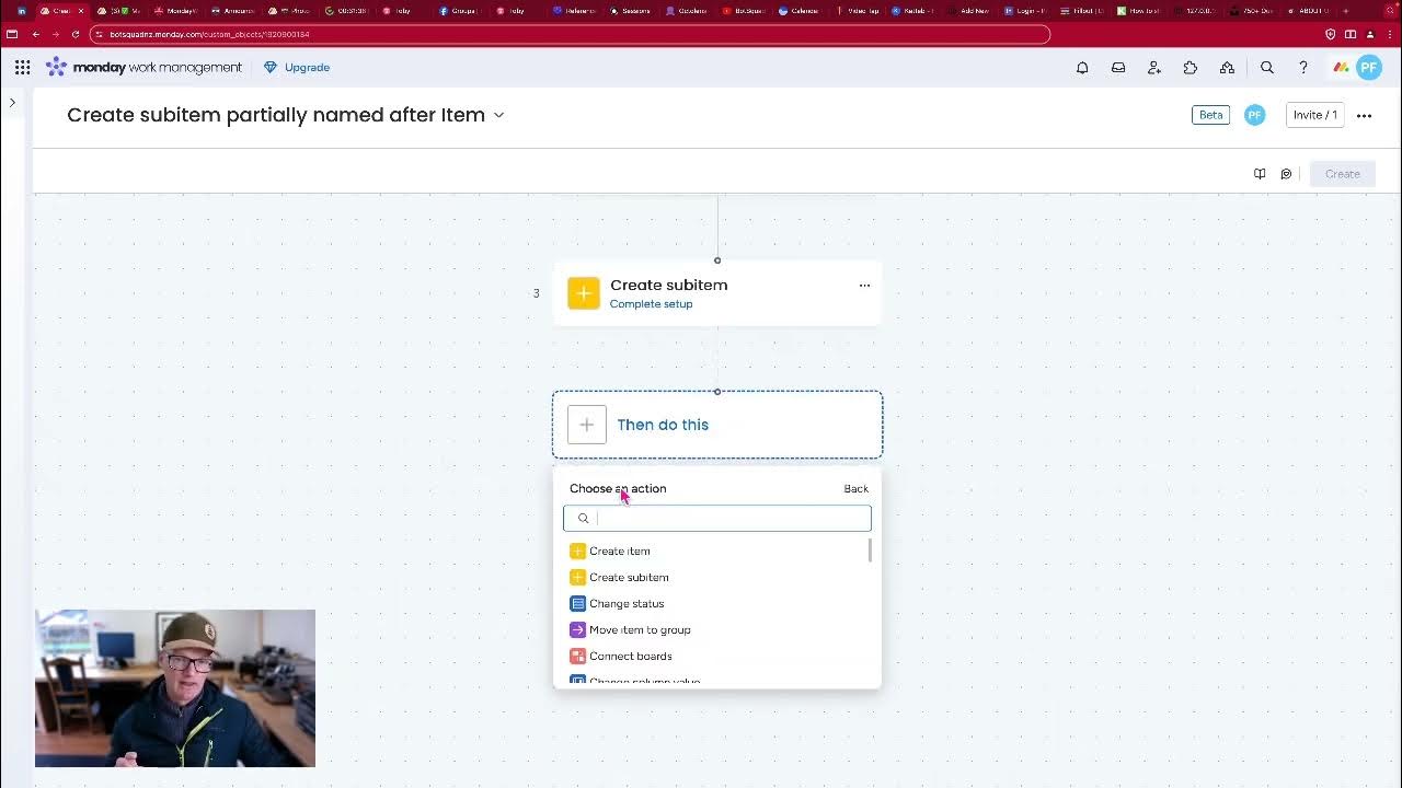 How to automatically create Subitems named after the parent Item in Monday.com - YouTube