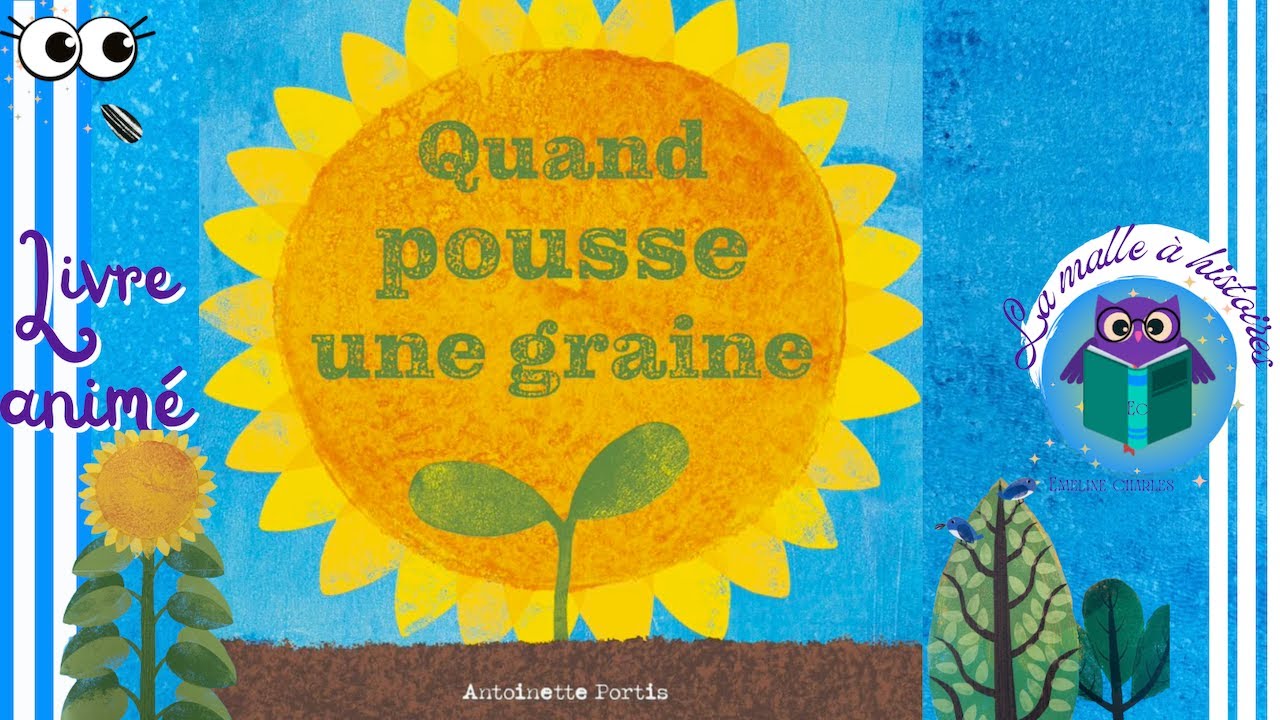 Quand pousse une graine -🌻 cycle de vie expliqué, histoire pour enfants ...