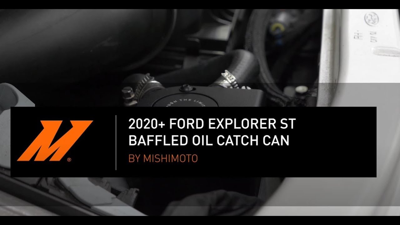 Baffled Oil Catch Can Kit, Fits Ford Explorer ST 2020+ Installation ...