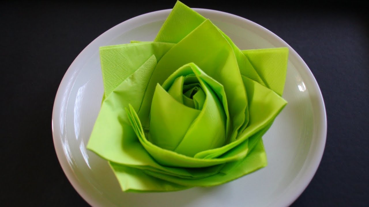 Seerose Aus Serviette Falten