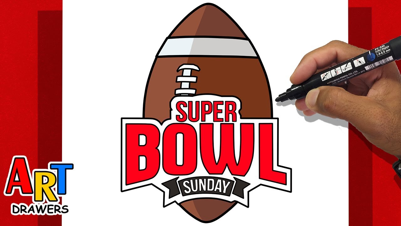 How To Draw Ball - 🏈SUPER BOWL LIX 2025 🏈 - YouTube