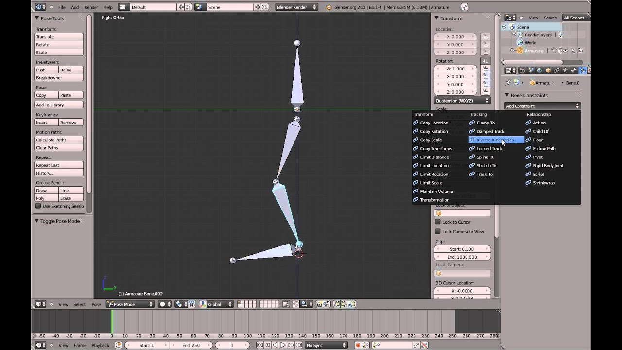 Humane Rigging: chapter 02, video 02 - Legs and Inverse Kinematics ...