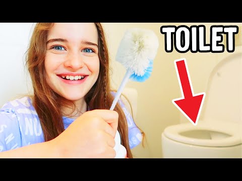 NAZ CLEANS THE TOILET