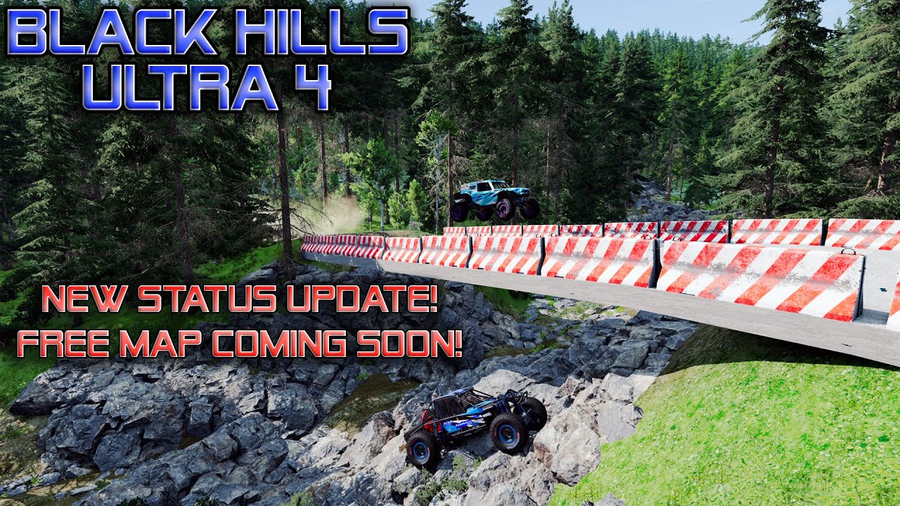 I made progress on my NEW, FREE BeamNG Ultra 4 Map - YouTube