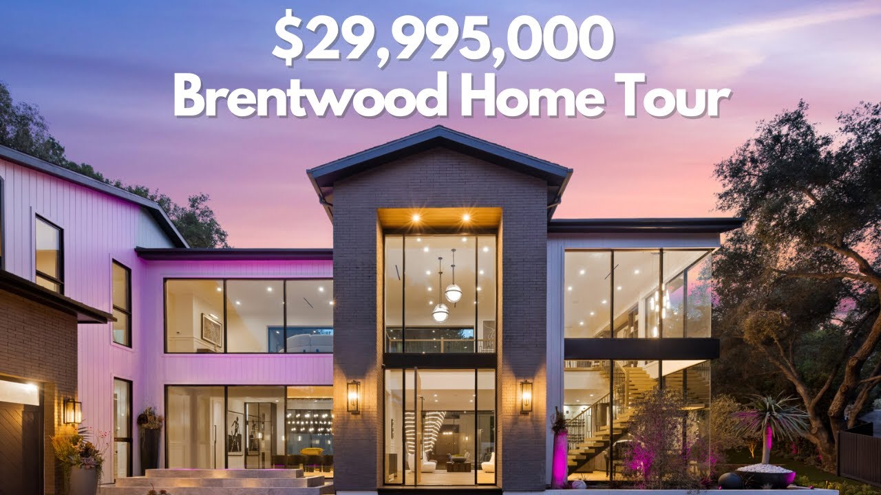 Inside an Astonishing $29.95M Brentwood Mansion - YouTube