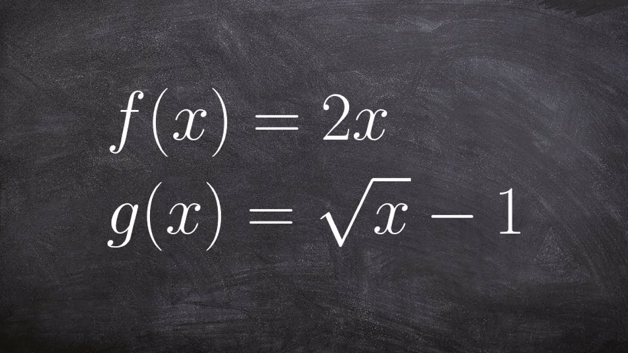 How to identify the domain from the quotient of two functions - YouTube