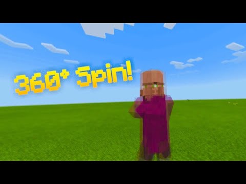 How to SPIN ANY MOB in Minecraft PE// [Tutorial] - YouTube