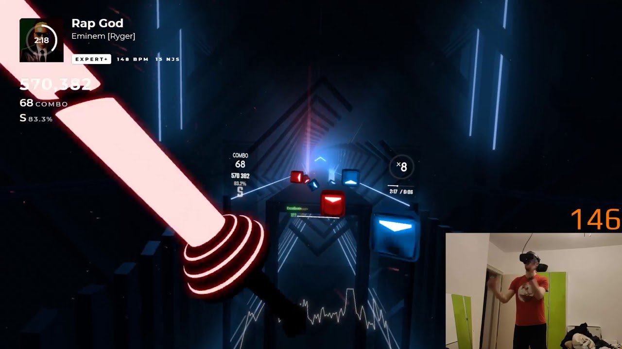 [Beat Saber] Eminem - Rap God [Ryger] (Expert+) - YouTube