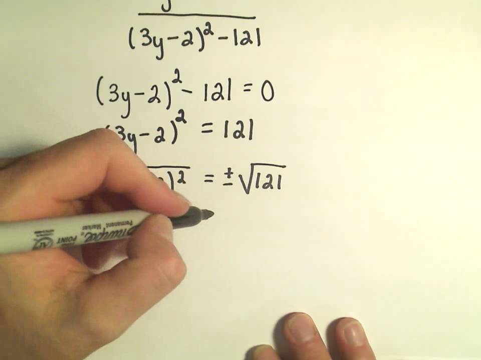 Finding The Domain Of An Expression Involving Fractions Example 2