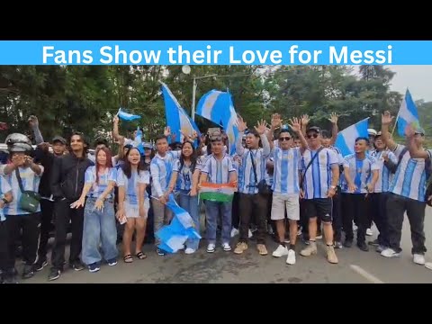 Messi Fans Hold Bike Rally in Shillong - YouTube