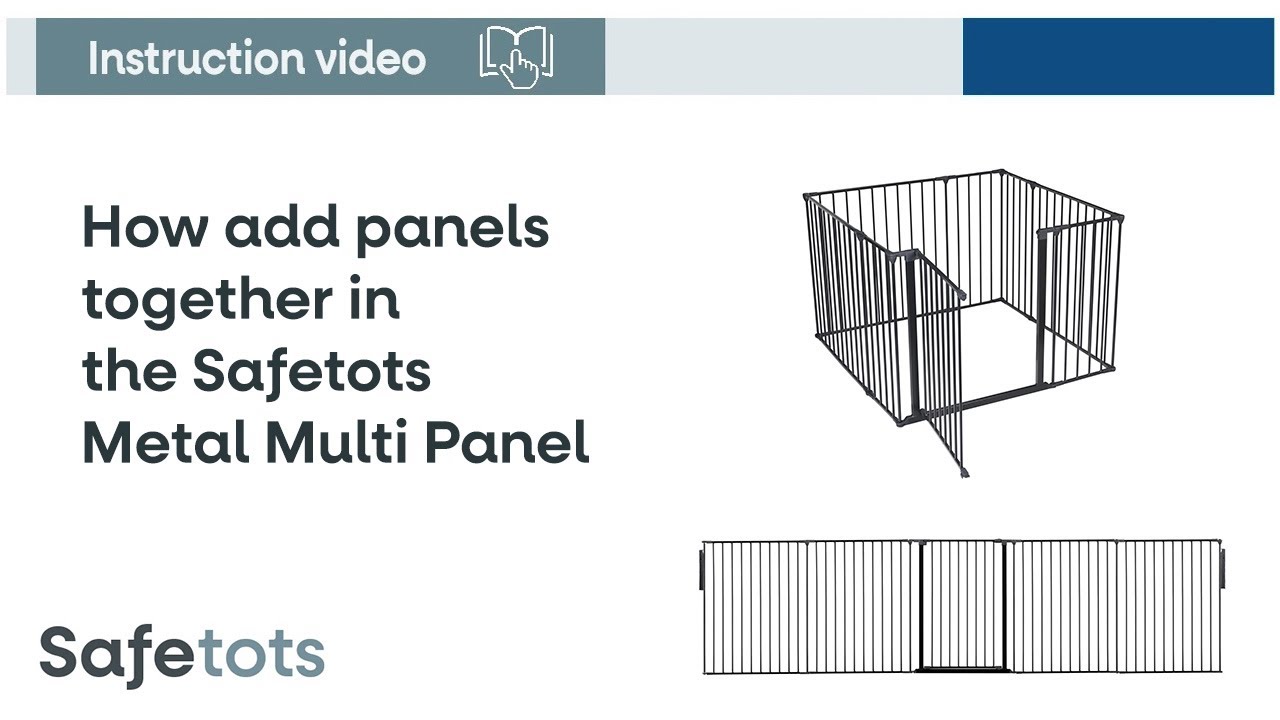 How to add Panels together In The Safetots Metal Multi Panels ...