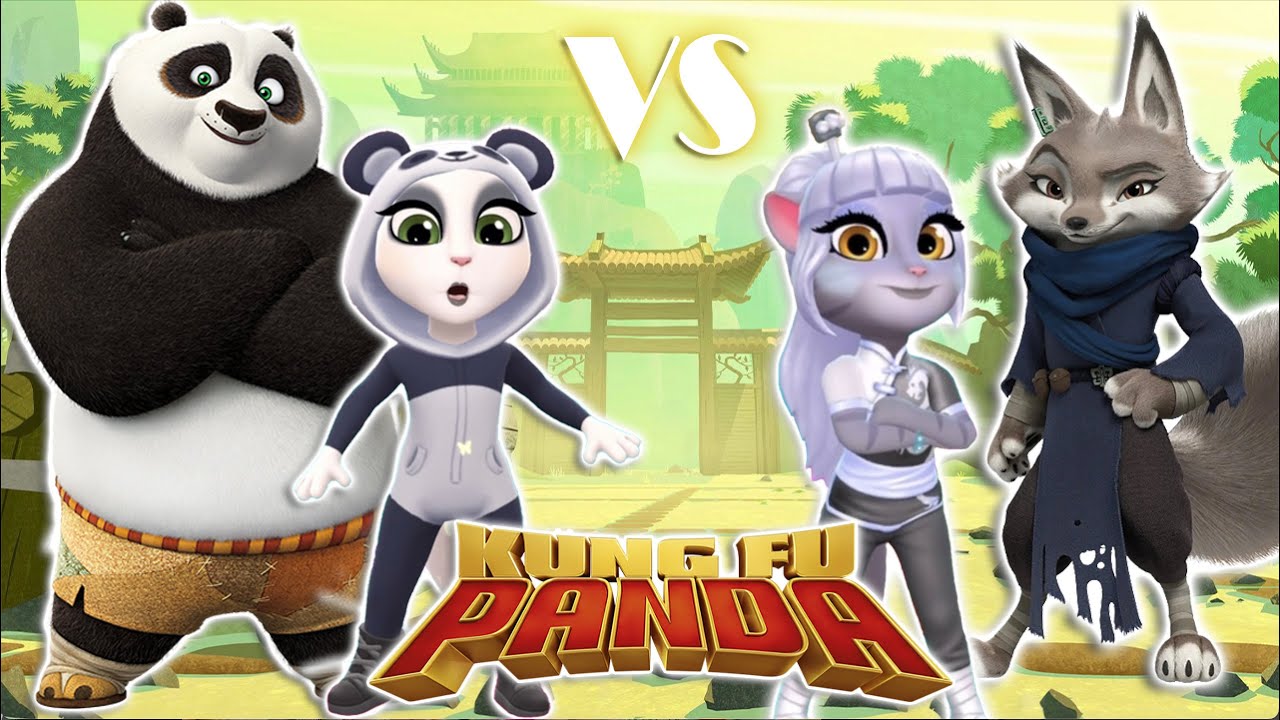 My talking angela 2 | Panda Kung FU 4 | PO vS Zhen | cosplay - YouTube