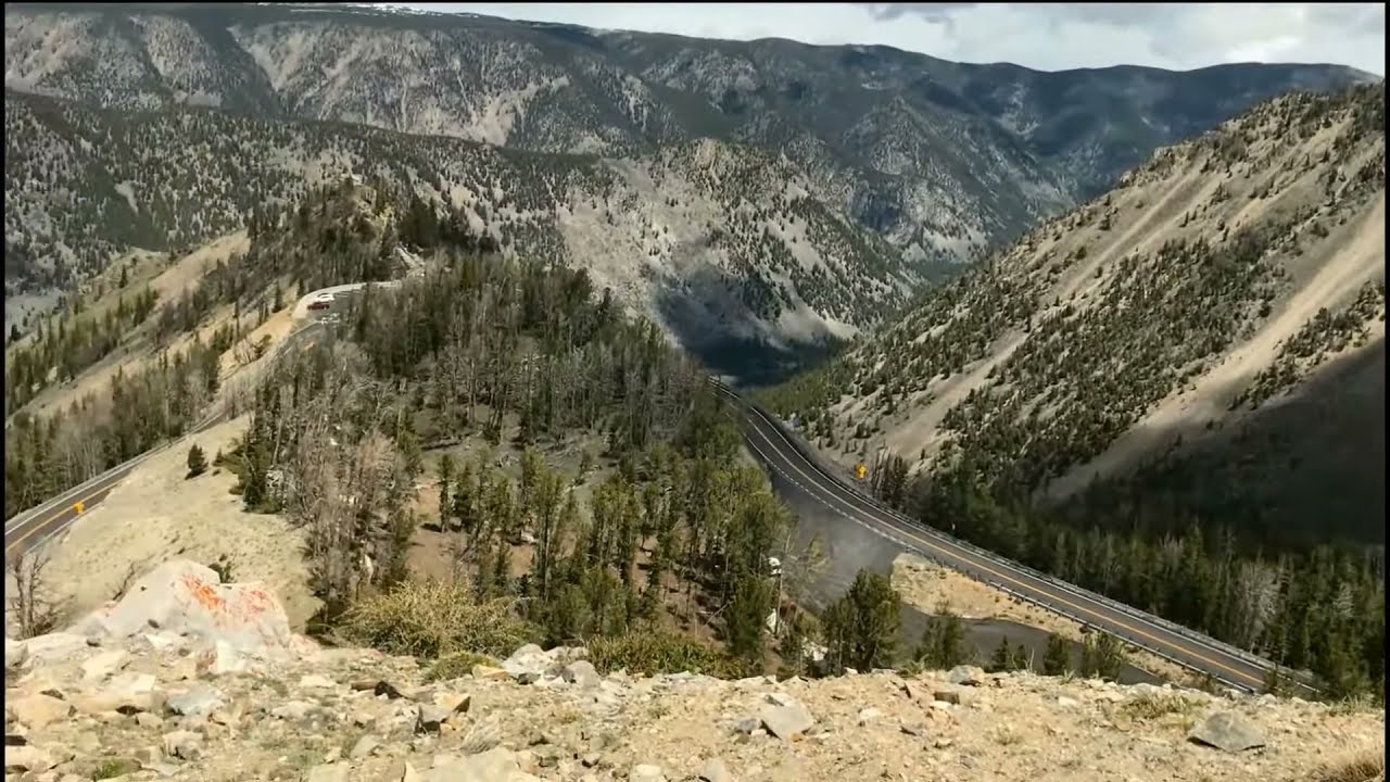 Beartooth Pass Highway Montana Snowstorm on Top Summit in June ...
