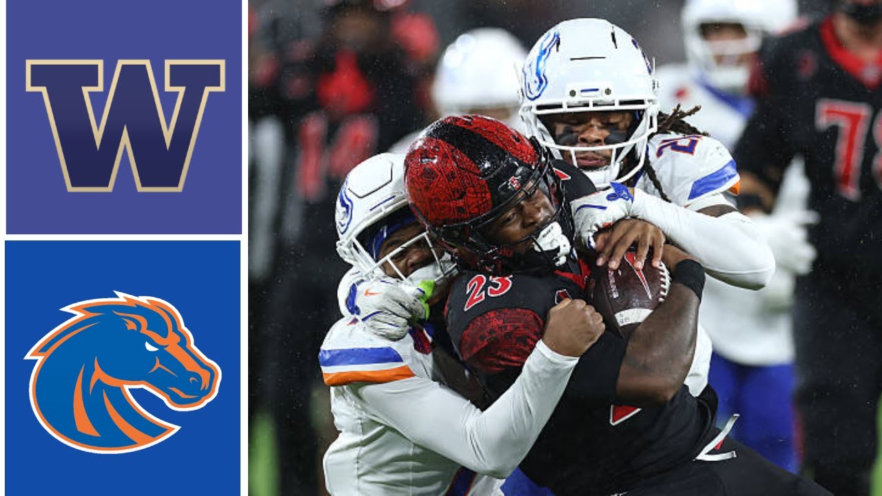 Boise State vs Washington Highlights | 2025 College Football Bucked Up ...