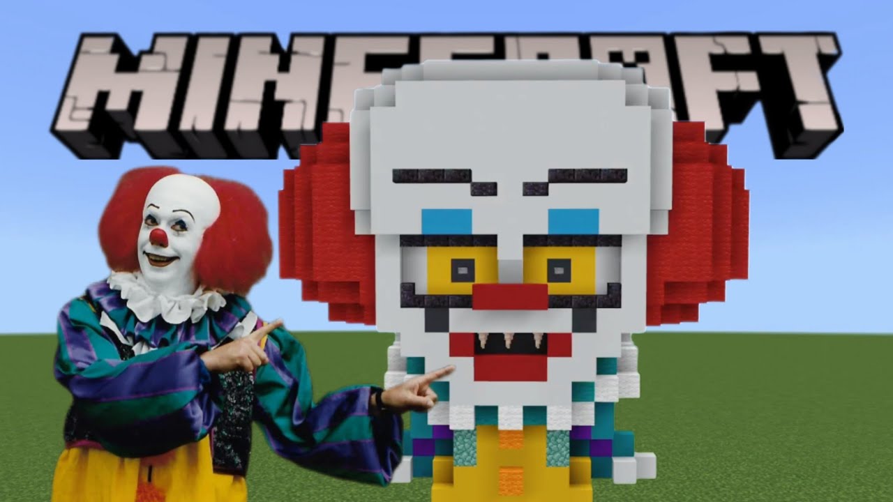 How to build Pennywise in Minecraft (1990 version) - YouTube