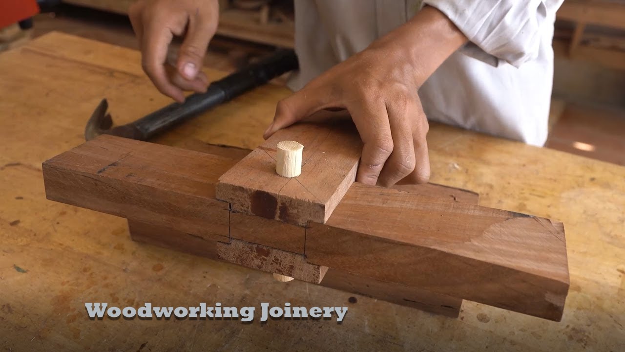 Woodworking How to make mortise and tenon joint and pin locked - YouTube