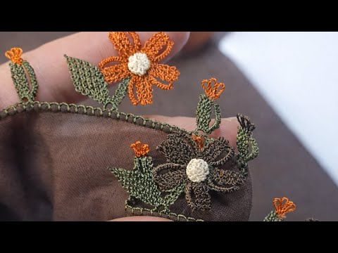 Şahane çok şık iğne oyası modeli oya örnekleri 