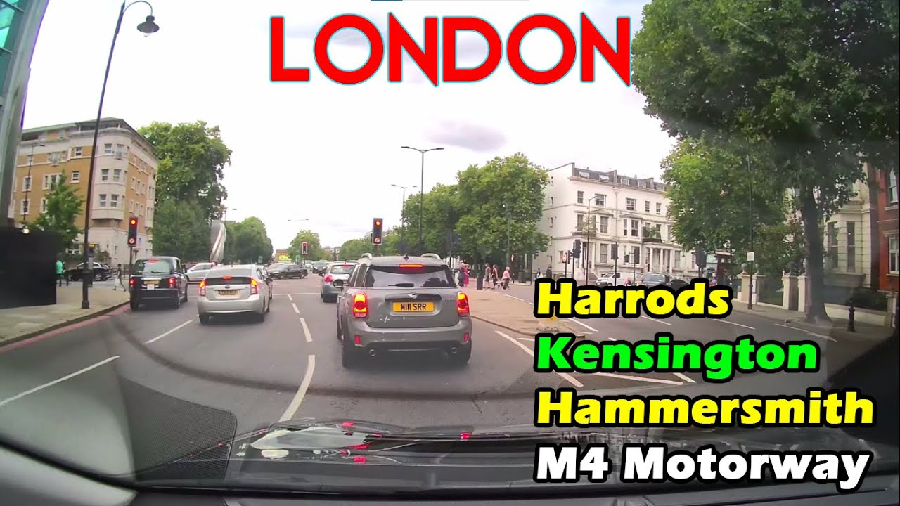 London Harrods | Kensington | Hammersmith | M4 Motorway - YouTube