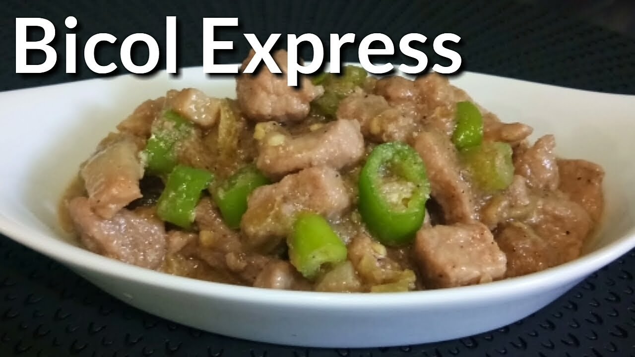Bicol Express - very easy filipino recipe - YouTube