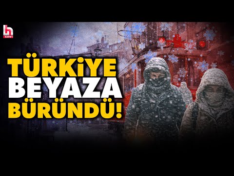 Kar İstanbul'a giriş yaptı! Okullar tatil uçak seferleri iptal! Megakent alarmda!