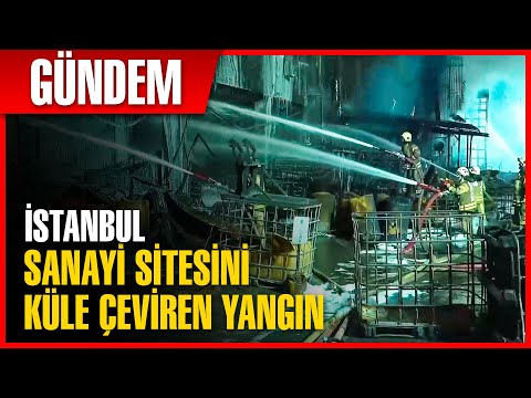 İkitelli'de Oto Sanayi Sitesinde Çıkan Yangına 61 Araçla Müdahale | Son Dakika Haber