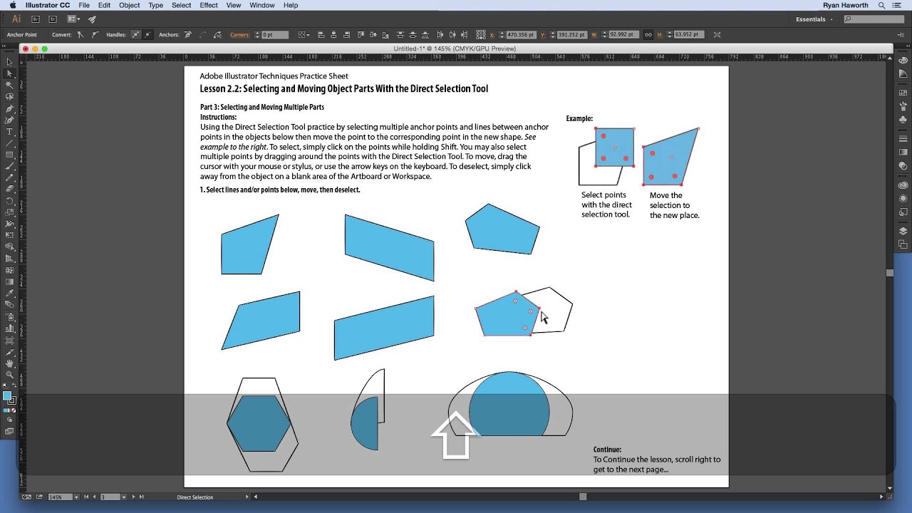 How To Use the Direct Selection Tool - 2.2 - YouTube