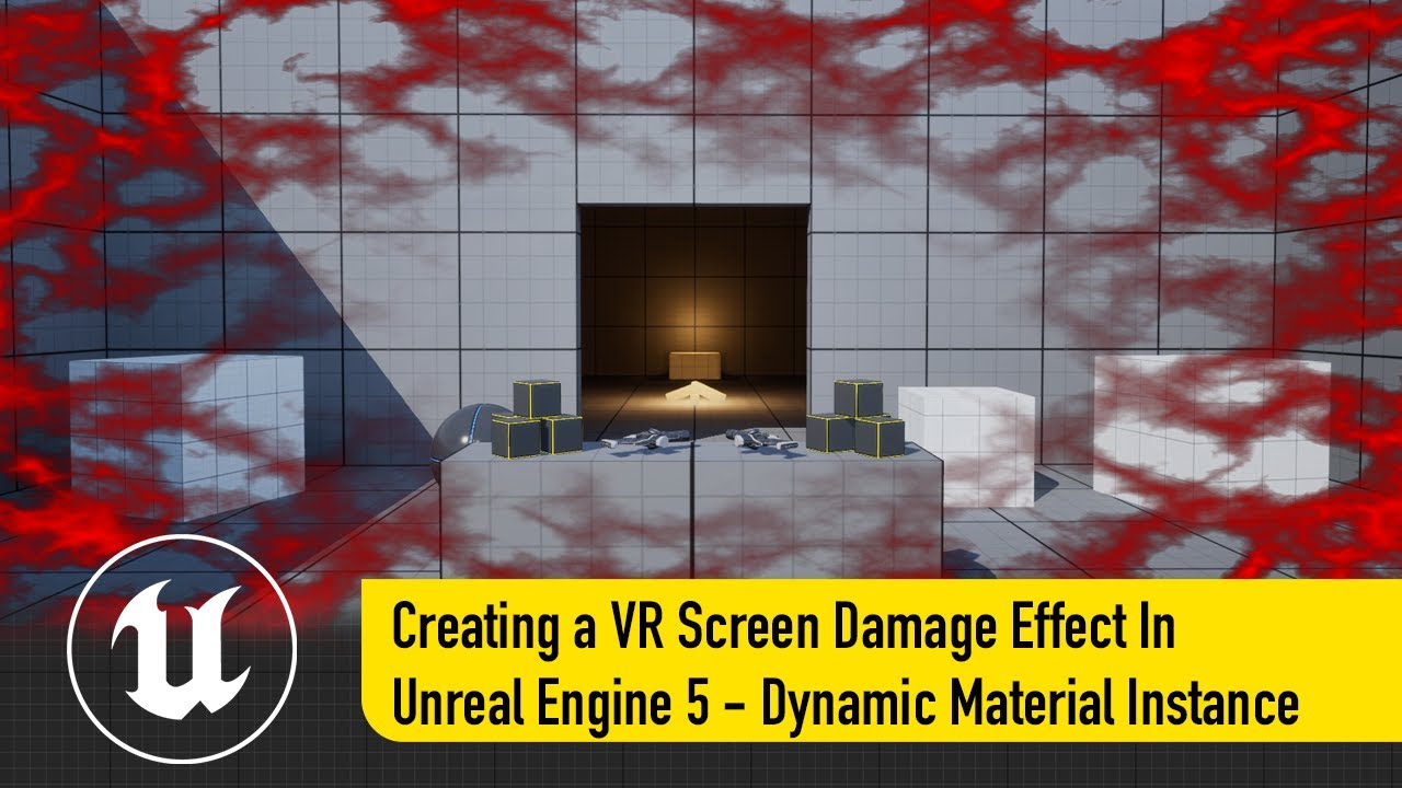 Creating a VR Damage Effect In Unreal Engine 5 Using Dynamic Material Instance - YouTube