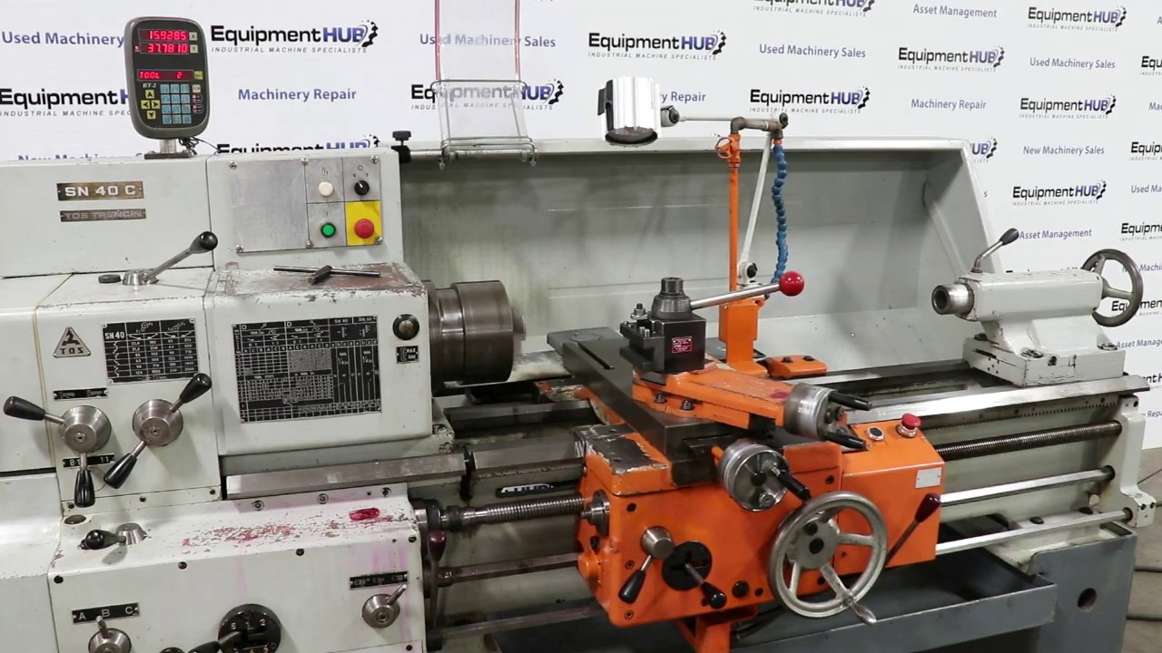 Tos Trencin SN 40 C 16" x 40" Gap Bed Engine lathe w/ DRO, Rapid ...