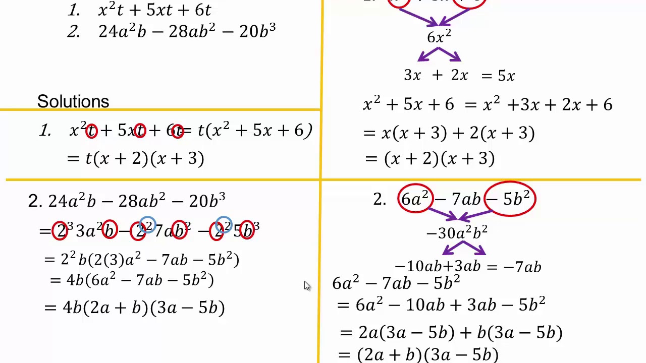 Factoring Part 3 - YouTube