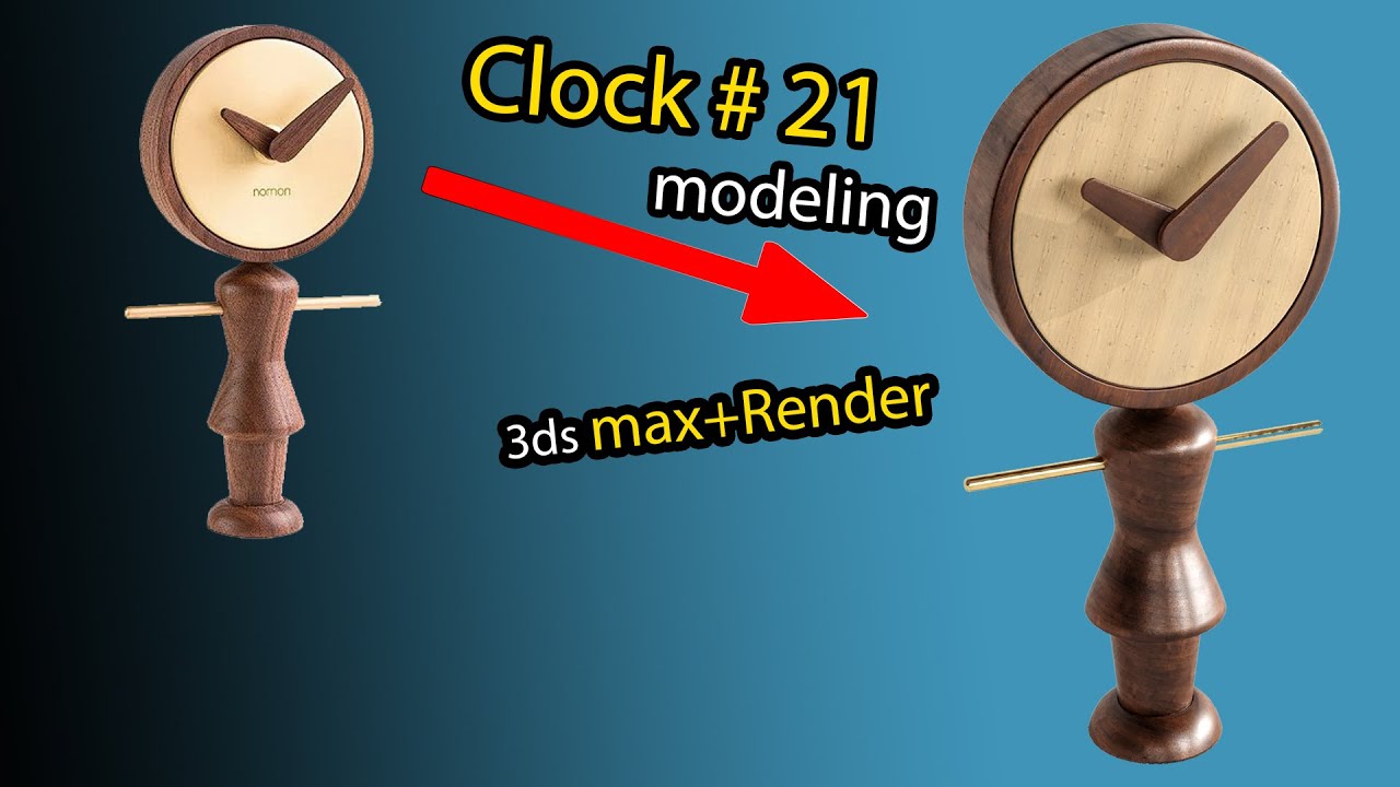 clock modeling in 3dsmax 21 - YouTube