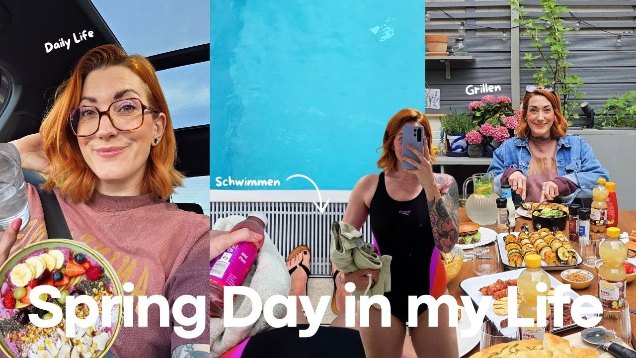 Real Life Spring Vlog ☀️🌦🌸 Schwimmen, Gartencenter, Laufen & Updates ...