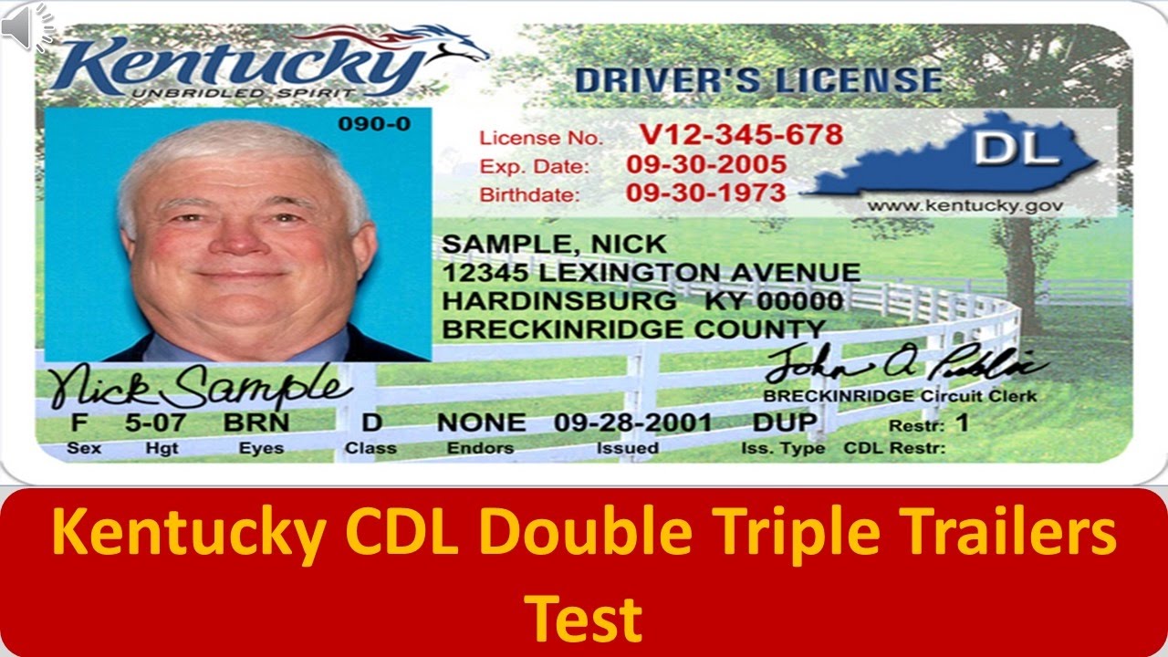 Kentucky CDL Double Triple Trailers Test - YouTube