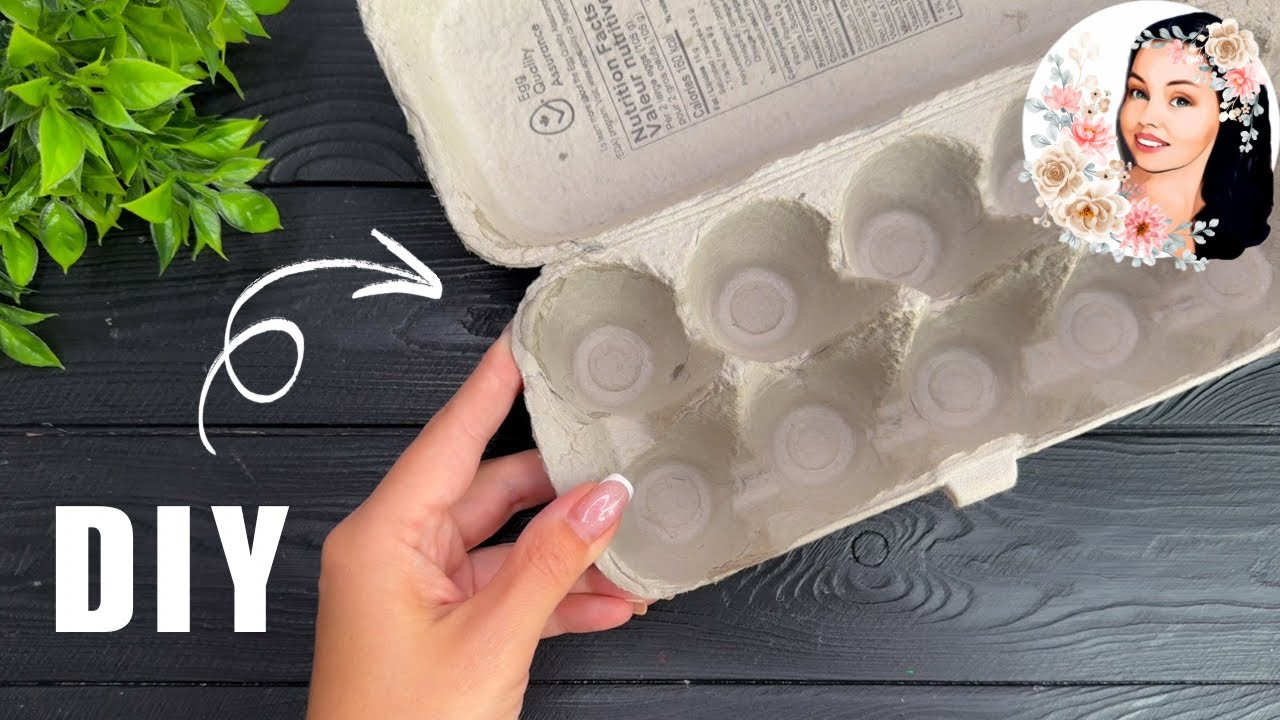 EASY Idea from Egg Carton Box EGG Tray Craft DIY Tutorial - YouTube