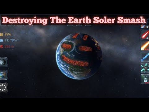 Destroying The Earth With Super powers | i play Solar Smash game ...