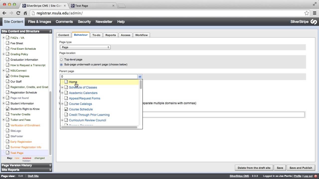 Silverstripe Tutorial 5: Controlling Page Behavior - YouTube