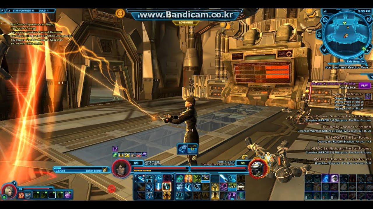SWTOR Star Fortress boss fight beginning - YouTube