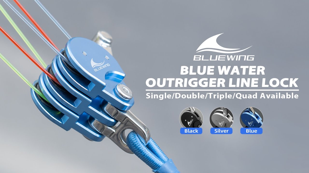 BLUEWING Outrigger Line Lock #fishinglife #pulley #trollingfishing # ...