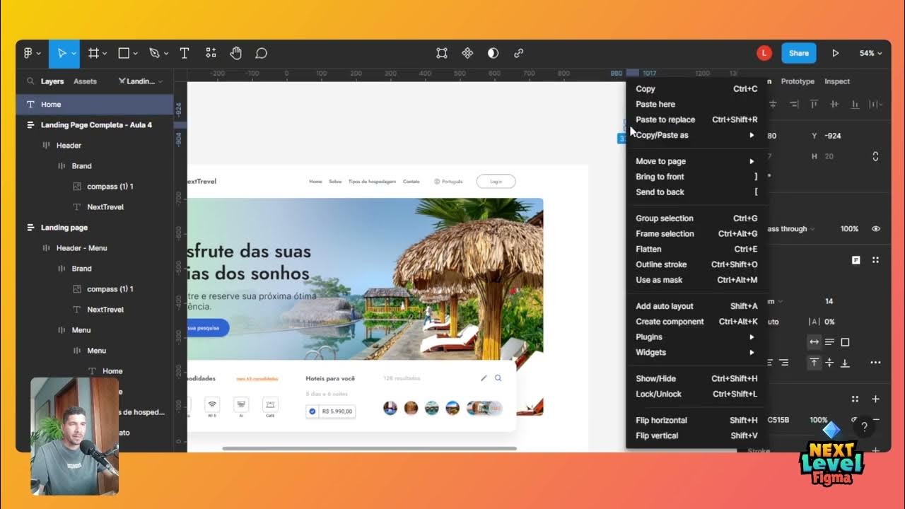 Como criar Landing Page completa no Figma parte 1 - Tutorial Figma - YouTube