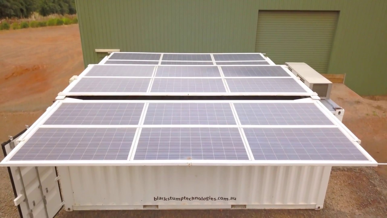Black Stump Solar Chiller - 20ft, +4°C, 24 hours operation - YouTube