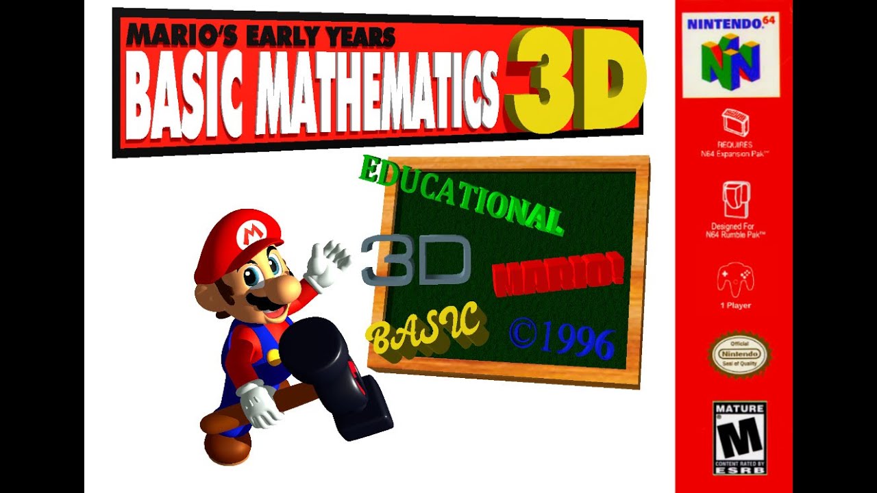 Mario's Early Years: Basic Mathemathics 3D! - YouTube