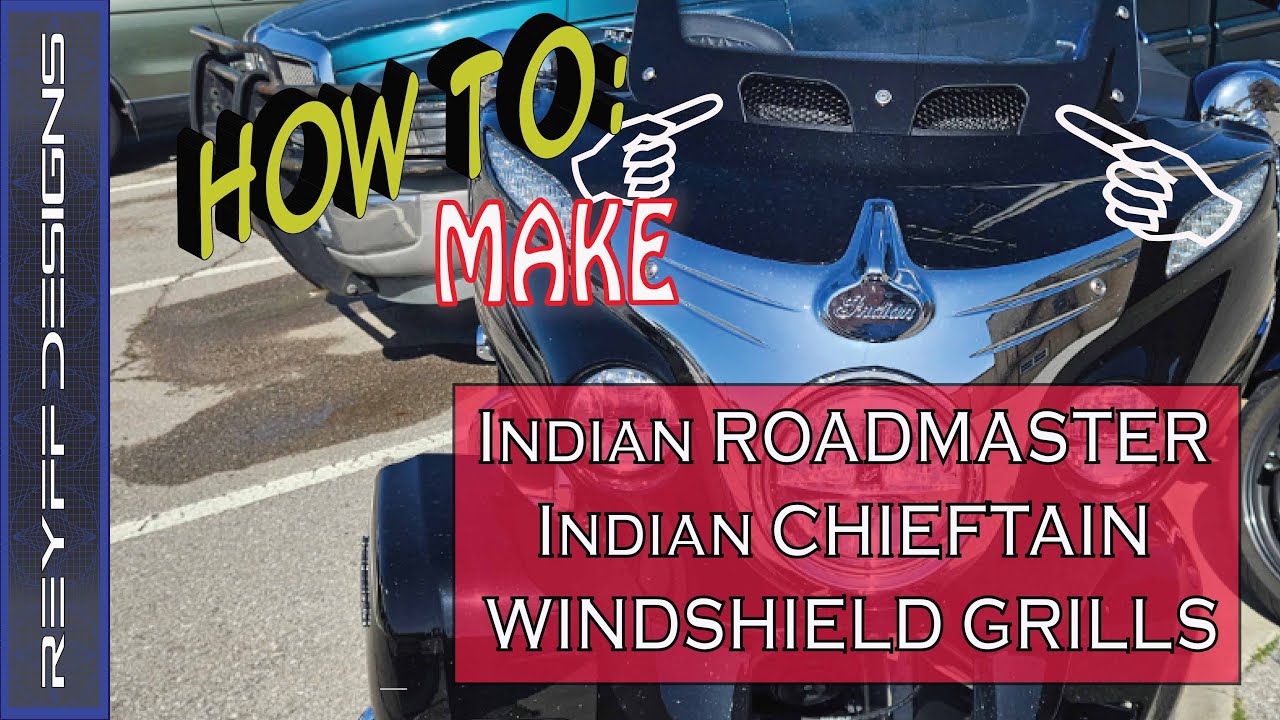 How to MAKE and Install Indian Roadmaster Chieftain Windshield Vent ...