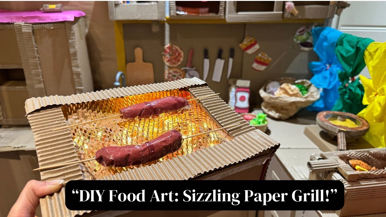 Amazing DIY: Life-Size Paper BBQ Build - YouTube