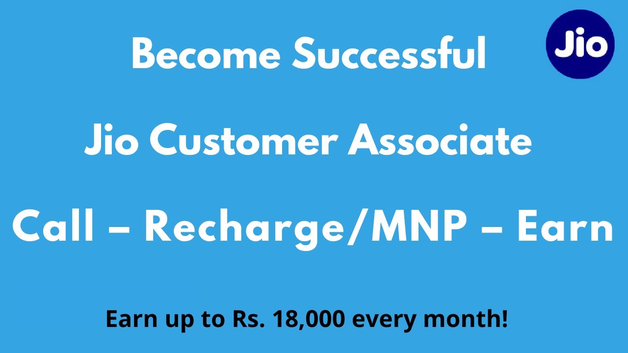 JCA Training Master ll Jio Customer Associate ll Call , Recharge/MNP ll ...