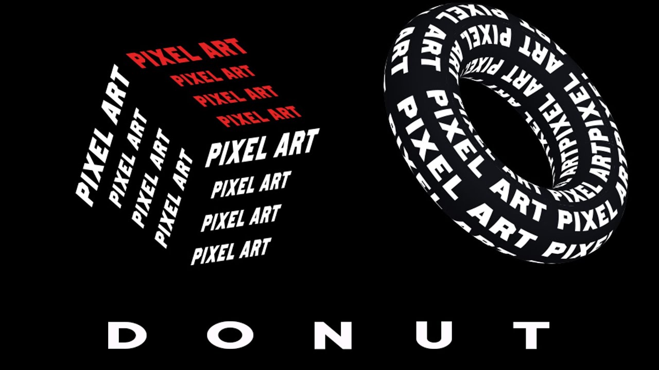 How to make Donut Text Effect in Illustrator//illustrator tips and ...